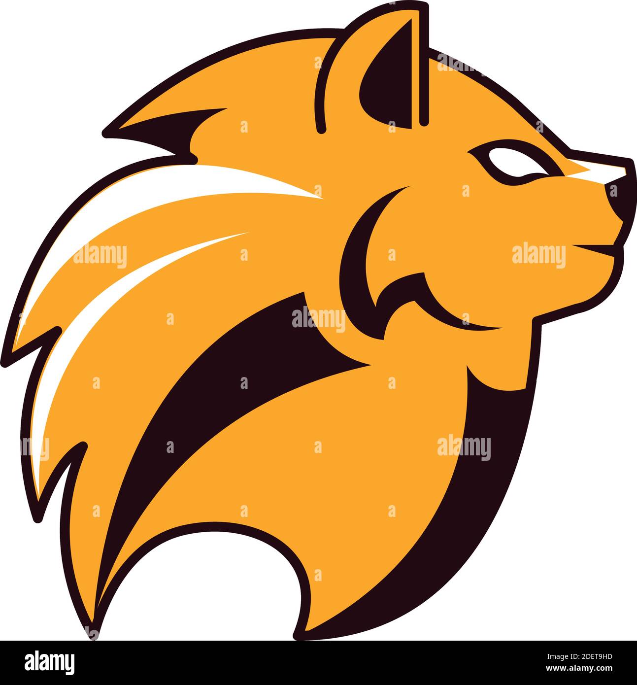 lion head profile animal emblem icon vector illustration design Stock ...