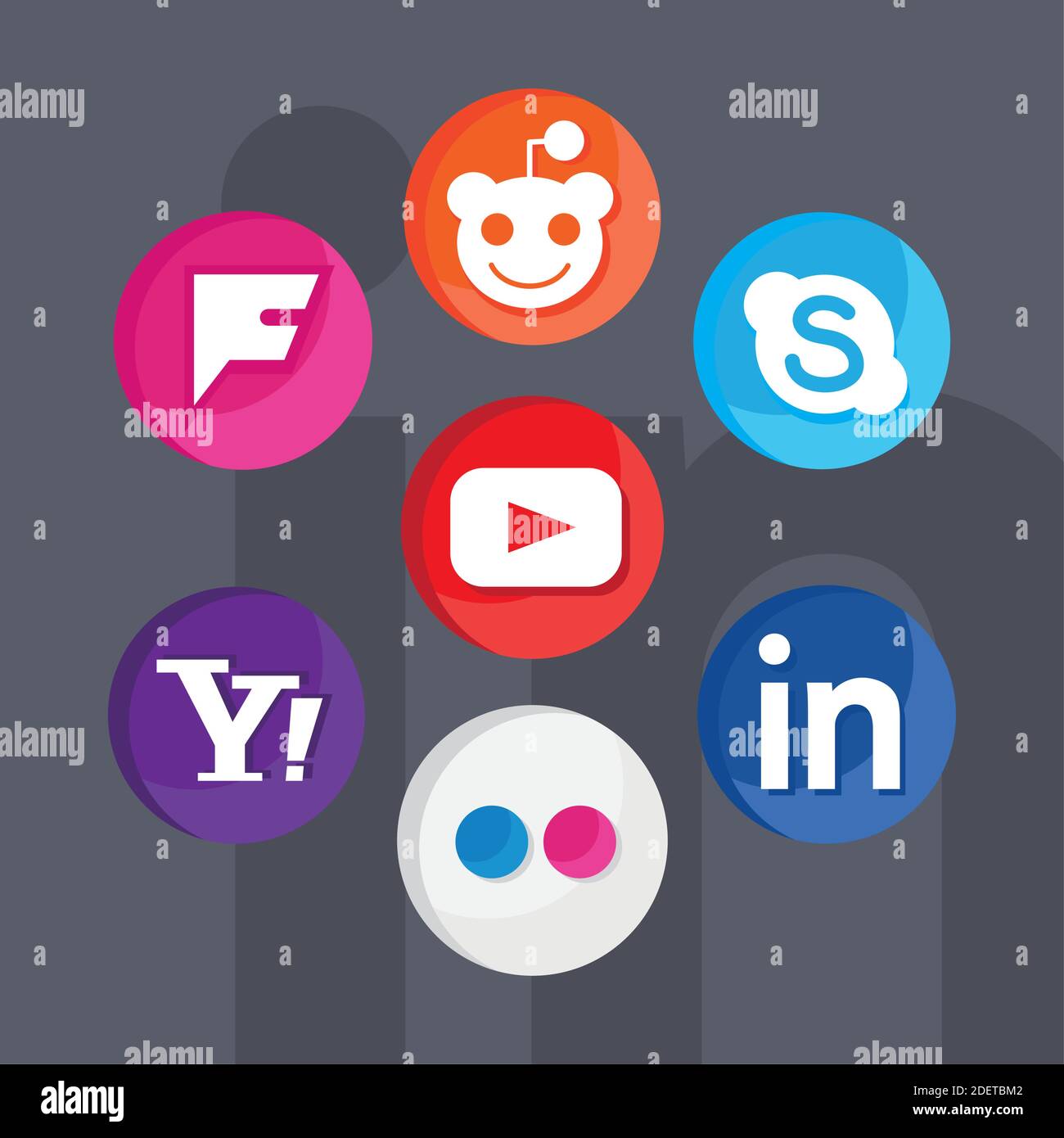 Group of seven figures Stock Vector Images - Alamy