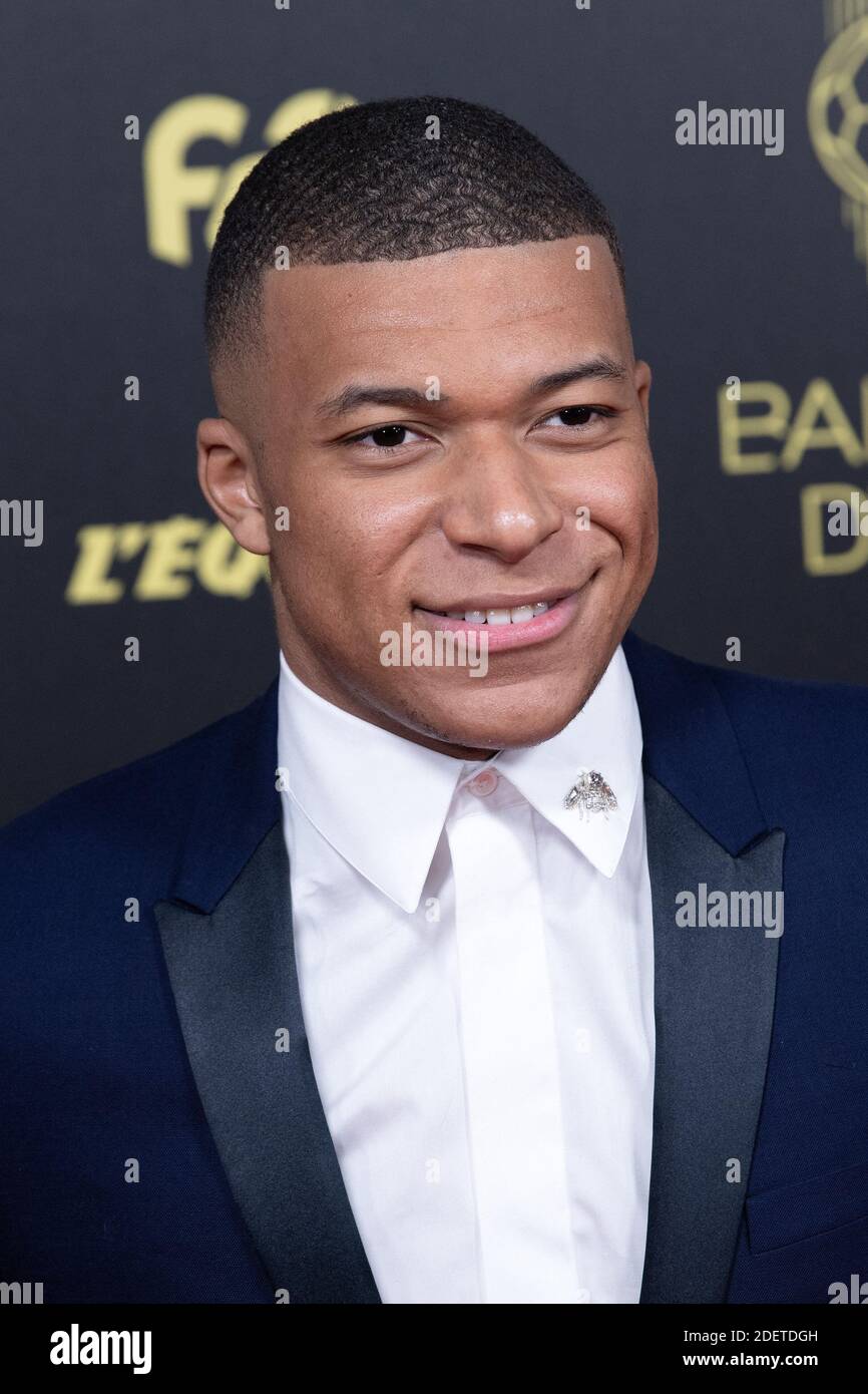 Kylian Mbappe arrives to attend the Ballon d Or France Football 2019 ...
