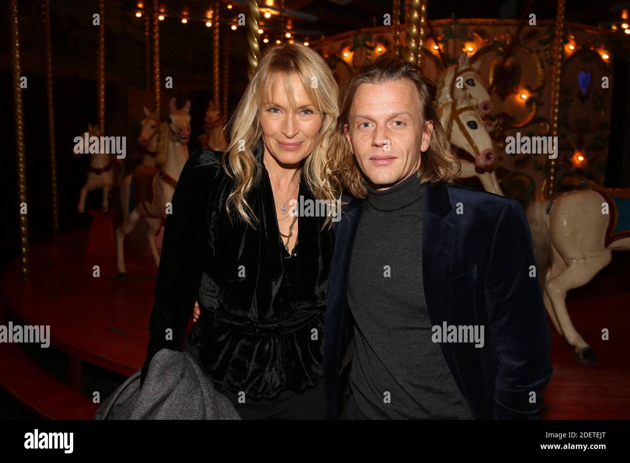 Estelle Lefébure et Alex Lutz lors du Diner de Gala du Festival Series ...