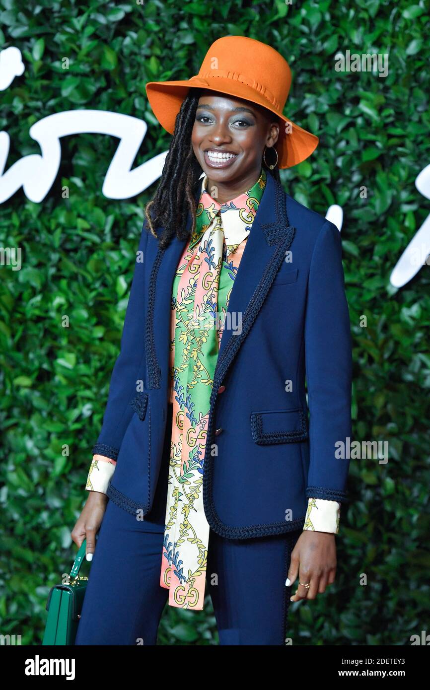 Little Simz attending the Fashion Awards 2019 at the Royal Albert Hall ...