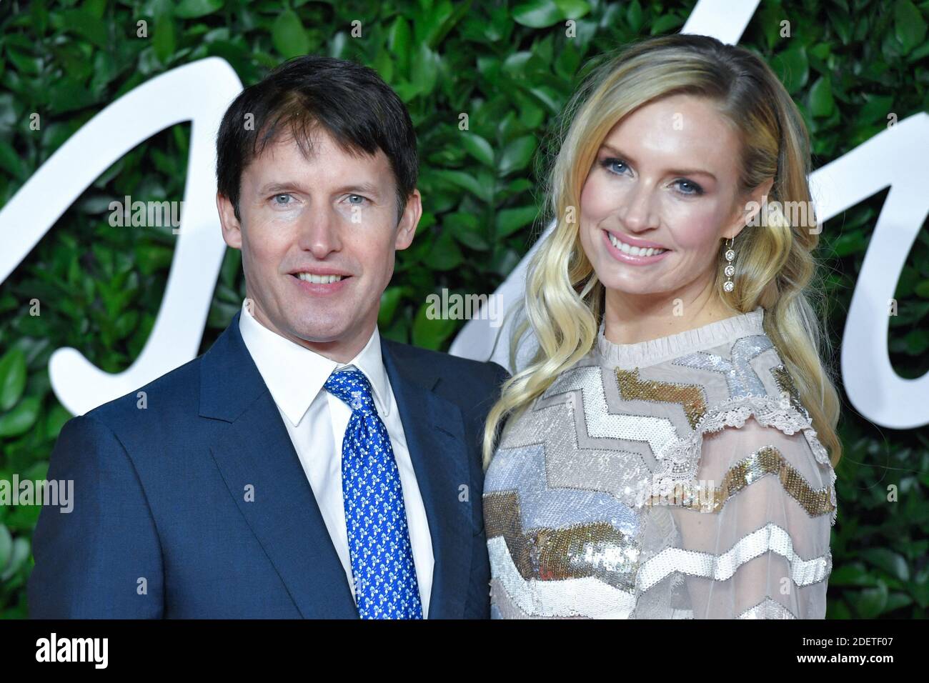 Sofia Wellesley, James Blunt attending the Fashion Awards 2019 at the ...