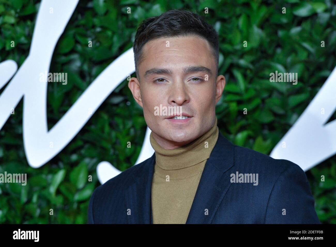 Ed Westwick attending the Fashion Awards 2019 at the Royal Albert Hall ...