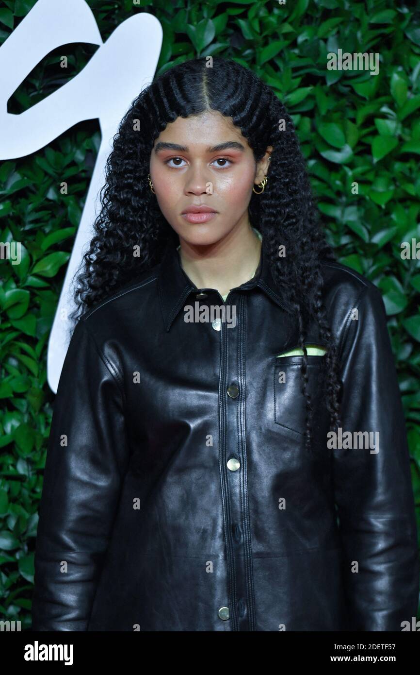 Ama Lou attending the Fashion Awards 2019 at the Royal Albert Hall in ...