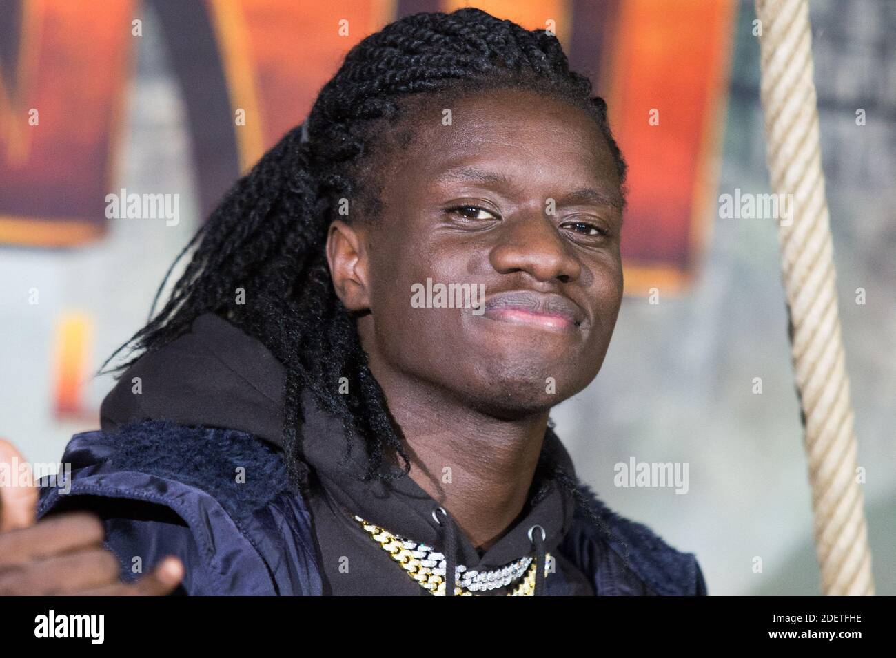 Salif Gueye attends the 'Jumanji Next Level' Paris Film Premiere at Le ...