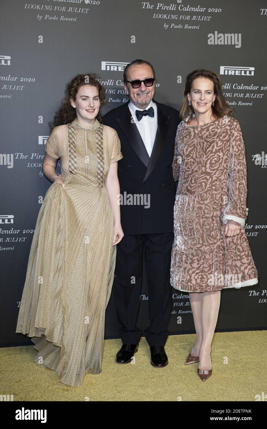 Stella Roversi, Paolo Roversi and his wife attend the presentation of ...