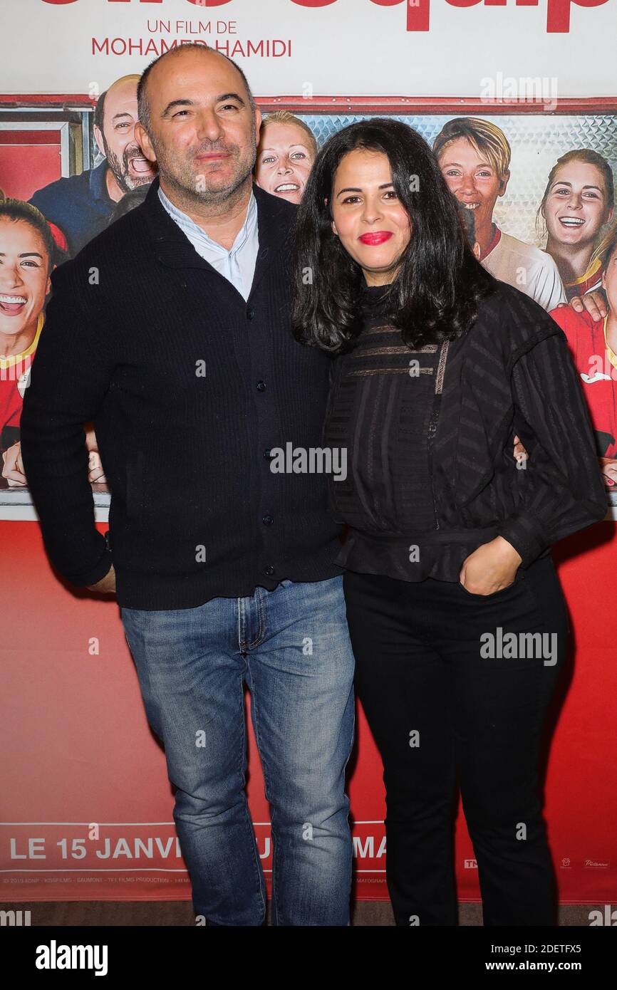 Director Mohamed Hamidi and his wife attending Une Belle Equipe ...