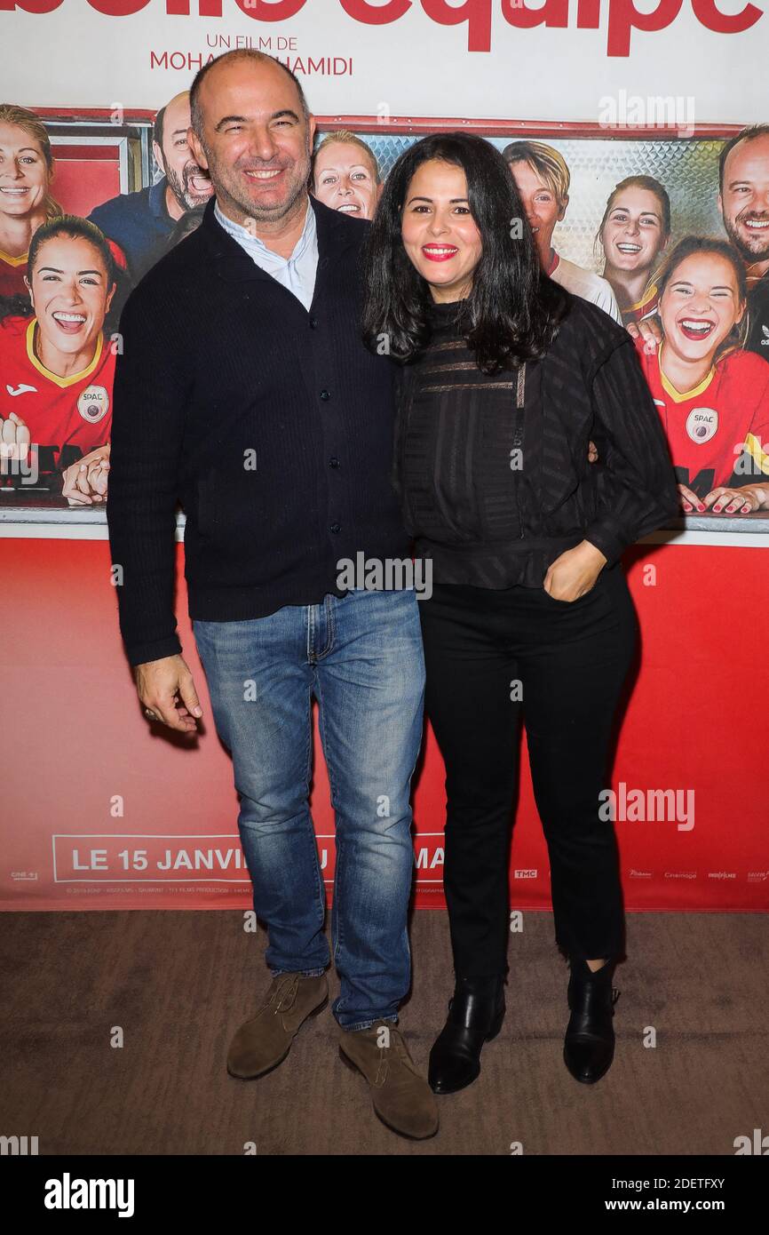 Director Mohamed Hamidi and his wife attending Une Belle Equipe ...