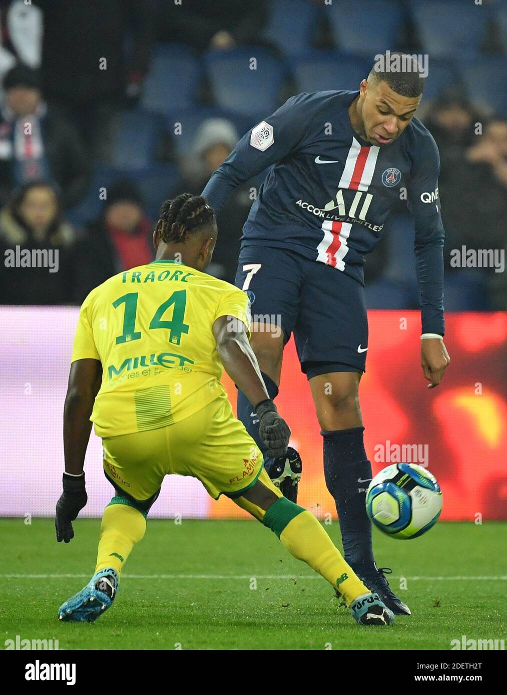 PSG’s Kylian Mbappe during the Ligue 1 Paris Saint-Germain (PSG) v FC ...