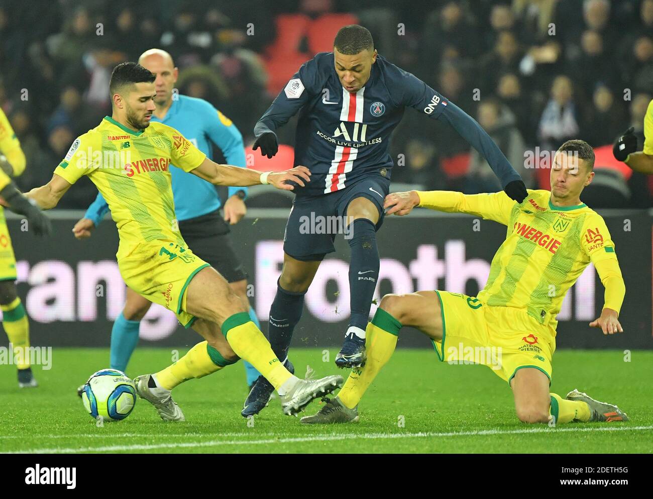 PSG’s Kylian Mbappe during the Ligue 1 Paris Saint-Germain (PSG) v FC ...