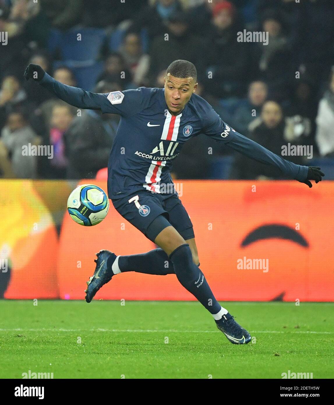 PSG’s Kylian Mbappe during the Ligue 1 Paris Saint-Germain (PSG) v FC ...