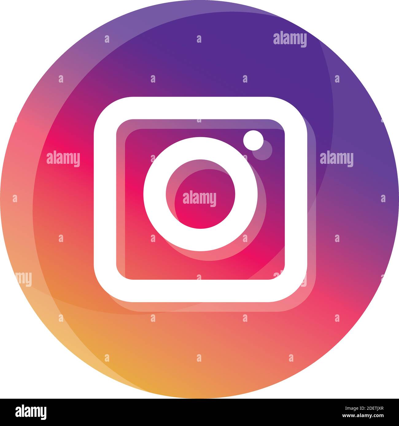 instagram social media logo flat style icon Stock Vector Image & Art ...