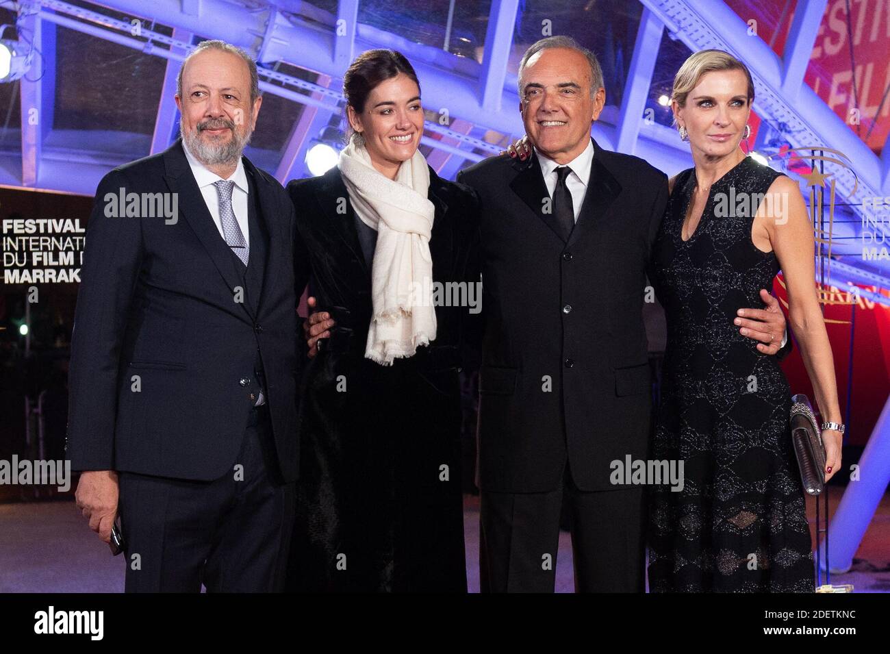 Sarim Fassi Fihri, Giulia Barbera, Alberto Barbera and Melita Toscan du ...