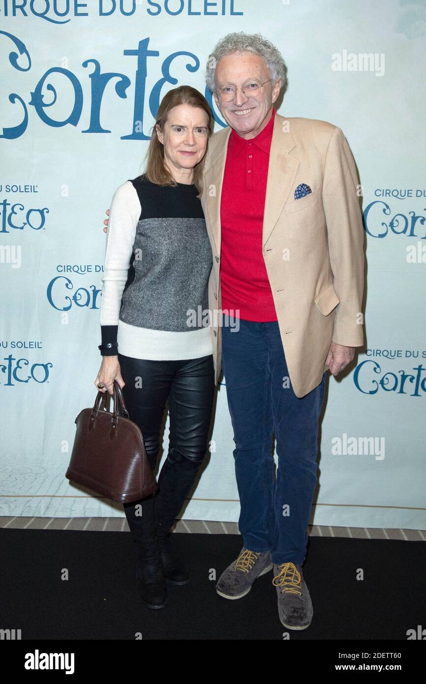 Nelson Monfort and his wife Dominique Monfort attending the Photocall ...