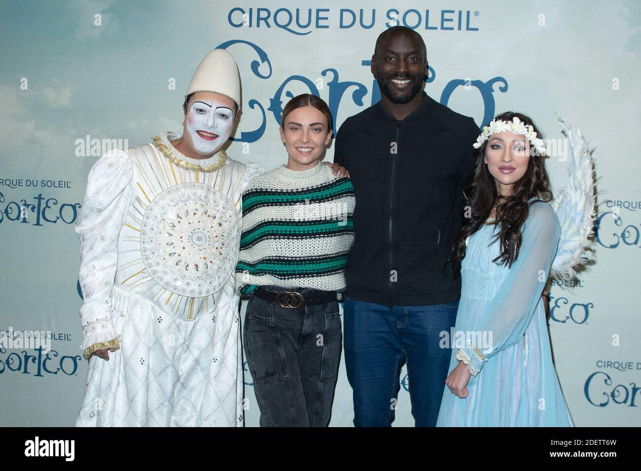 Ines Vandamme and Ladji Doucoure attending the Photocall of the Cirque ...
