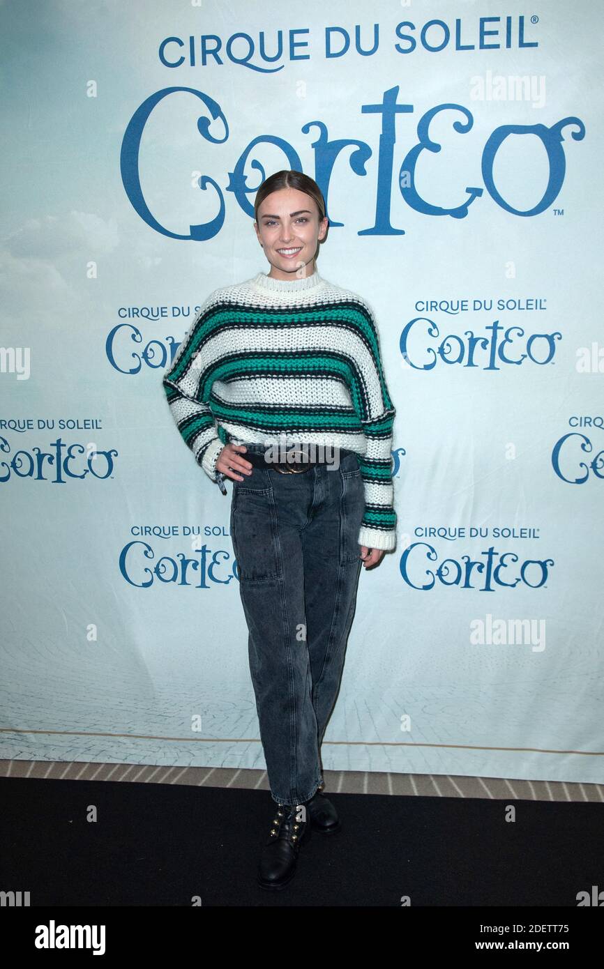 Ines Vandamme attending the Photocall of the Cirque du Soleil Corteo ...