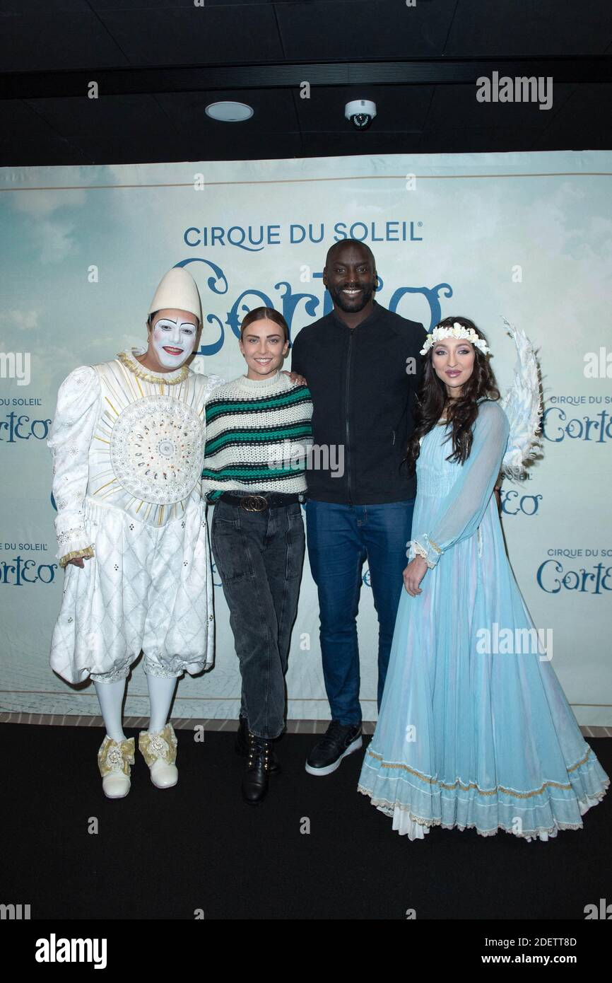 Ines Vandamme and Ladji Doucoure attending the Photocall of the Cirque ...