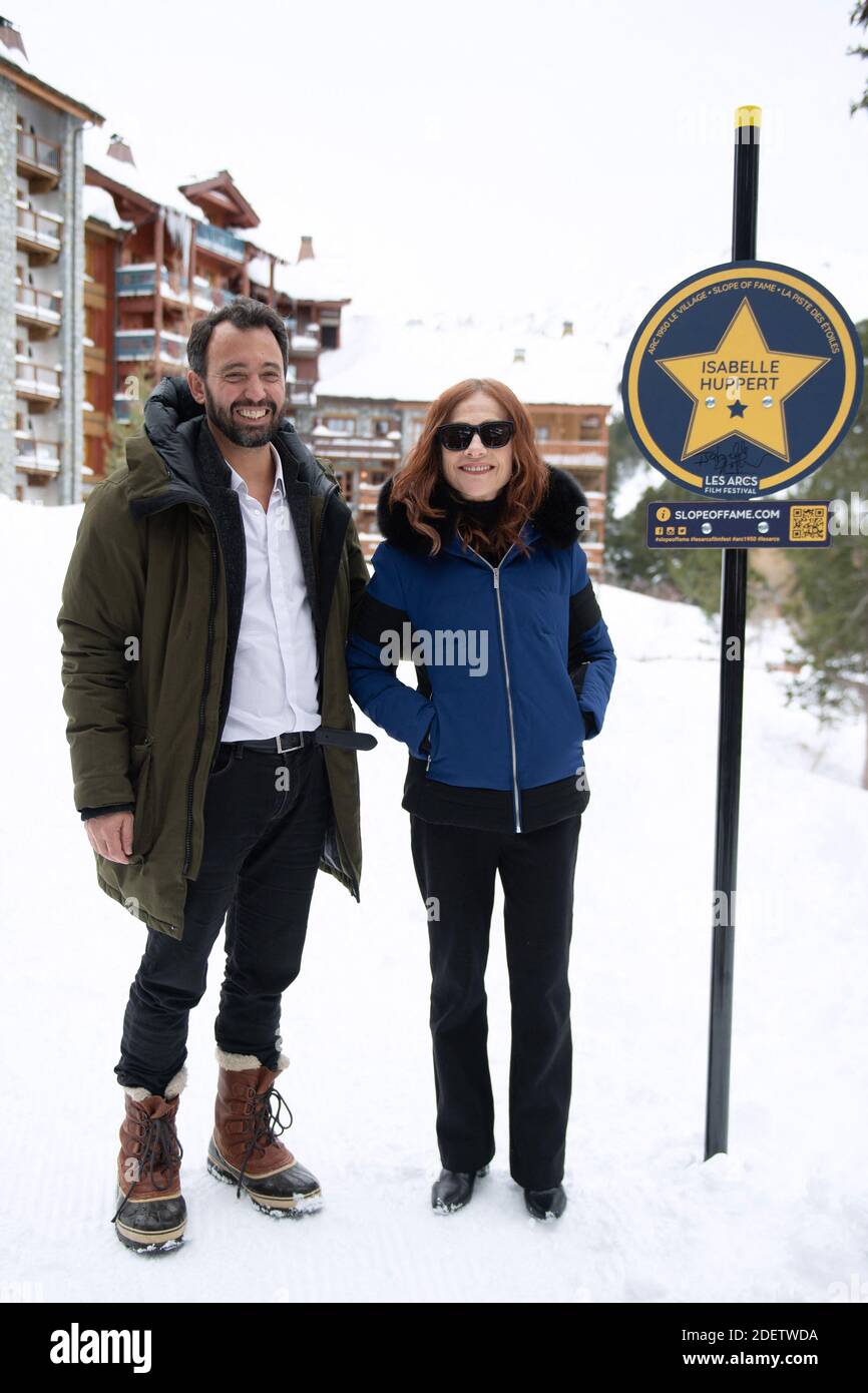 Isabelle Huppert with Pierre-Emmanuel Fleurantin attending the ...