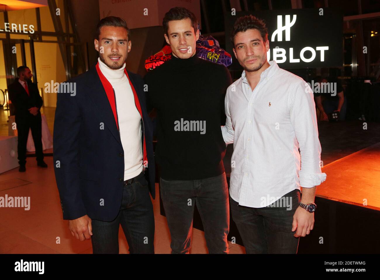 Sebastien Bechaud, Valentin Lucas et Gregoire Desfond lors de la Soirée ...