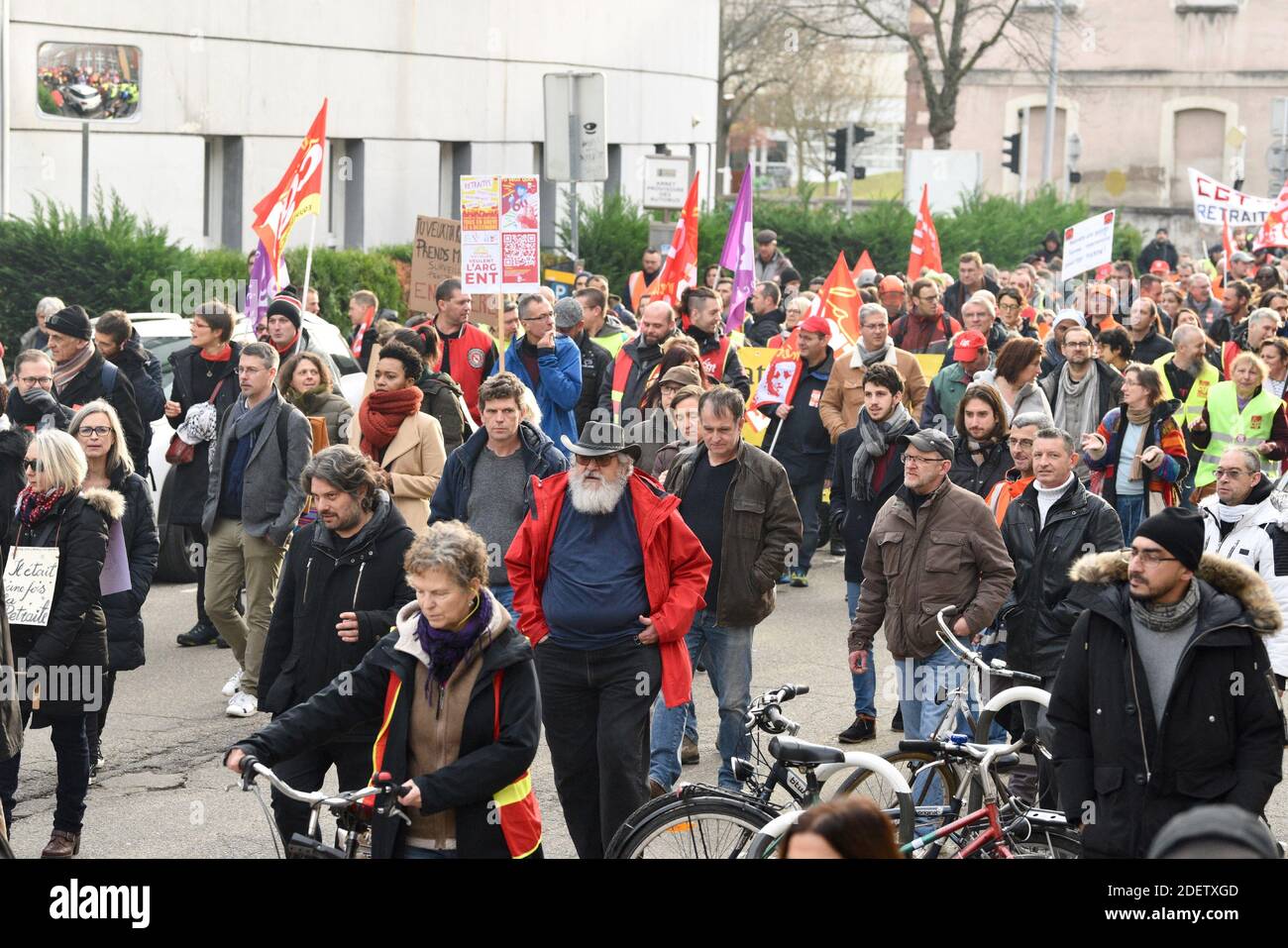 Demonstration against pension reform. At the call of the trade unions ...