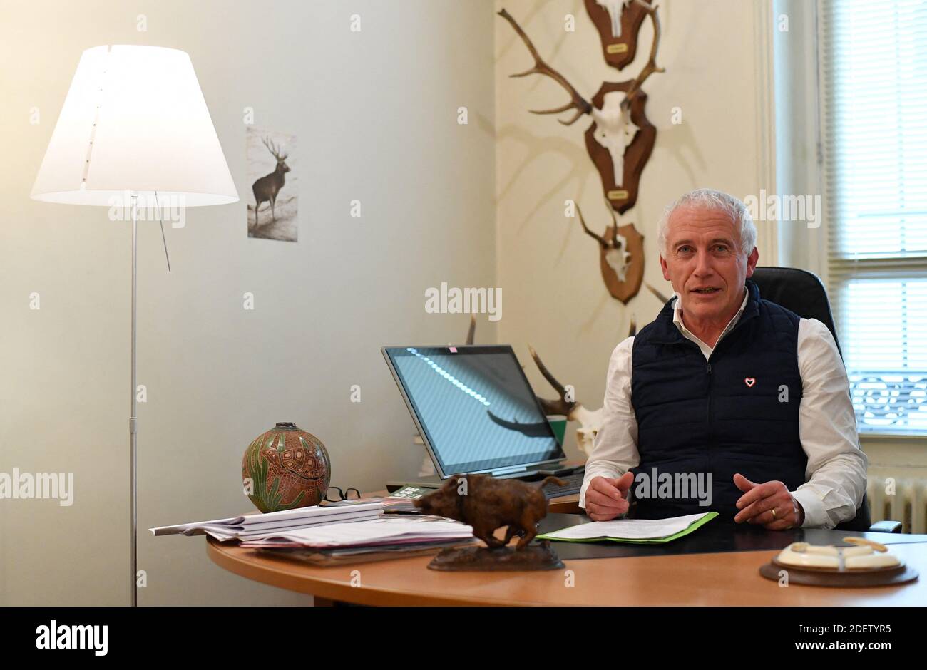exclusive - Portrait of Thierry Coste, lobbyist at his office in Paris ...