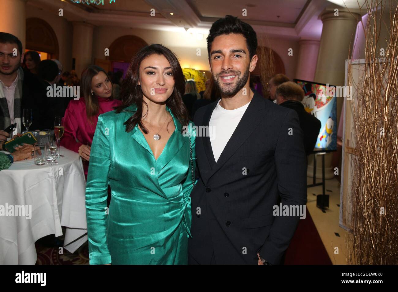 Rachel Legrain-Trapani et son compagnon Valentin Léonard lors de 'Le ...