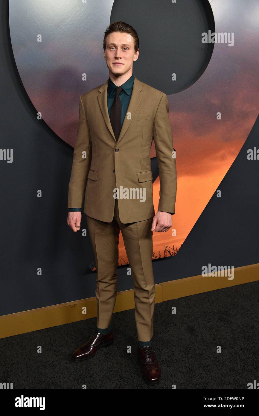 George MacKay attends the premiere of Universal Pictures' "1917" at TCL ...