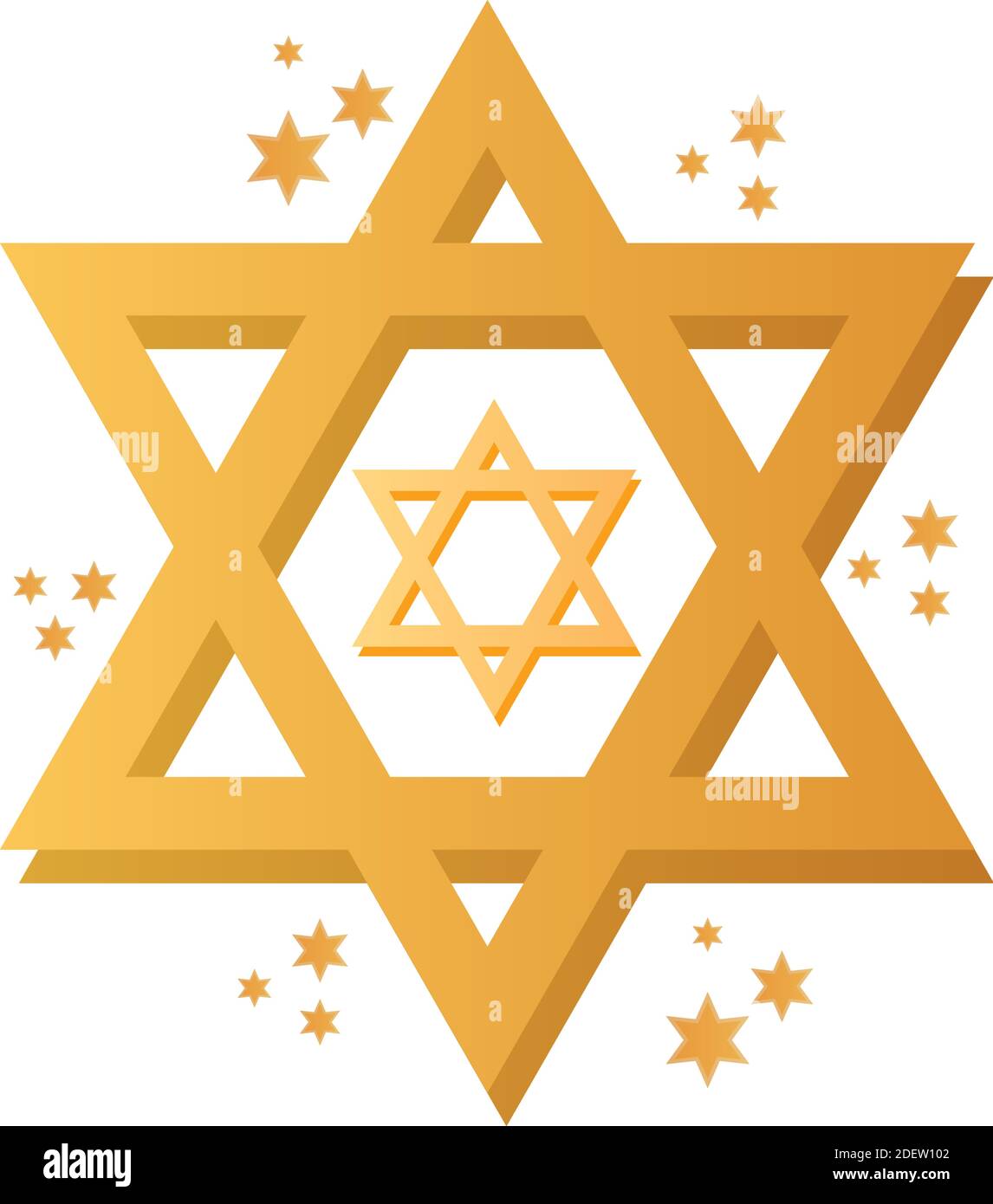 Gold menorah icon cartoon hi-res stock photography and images - Alamy