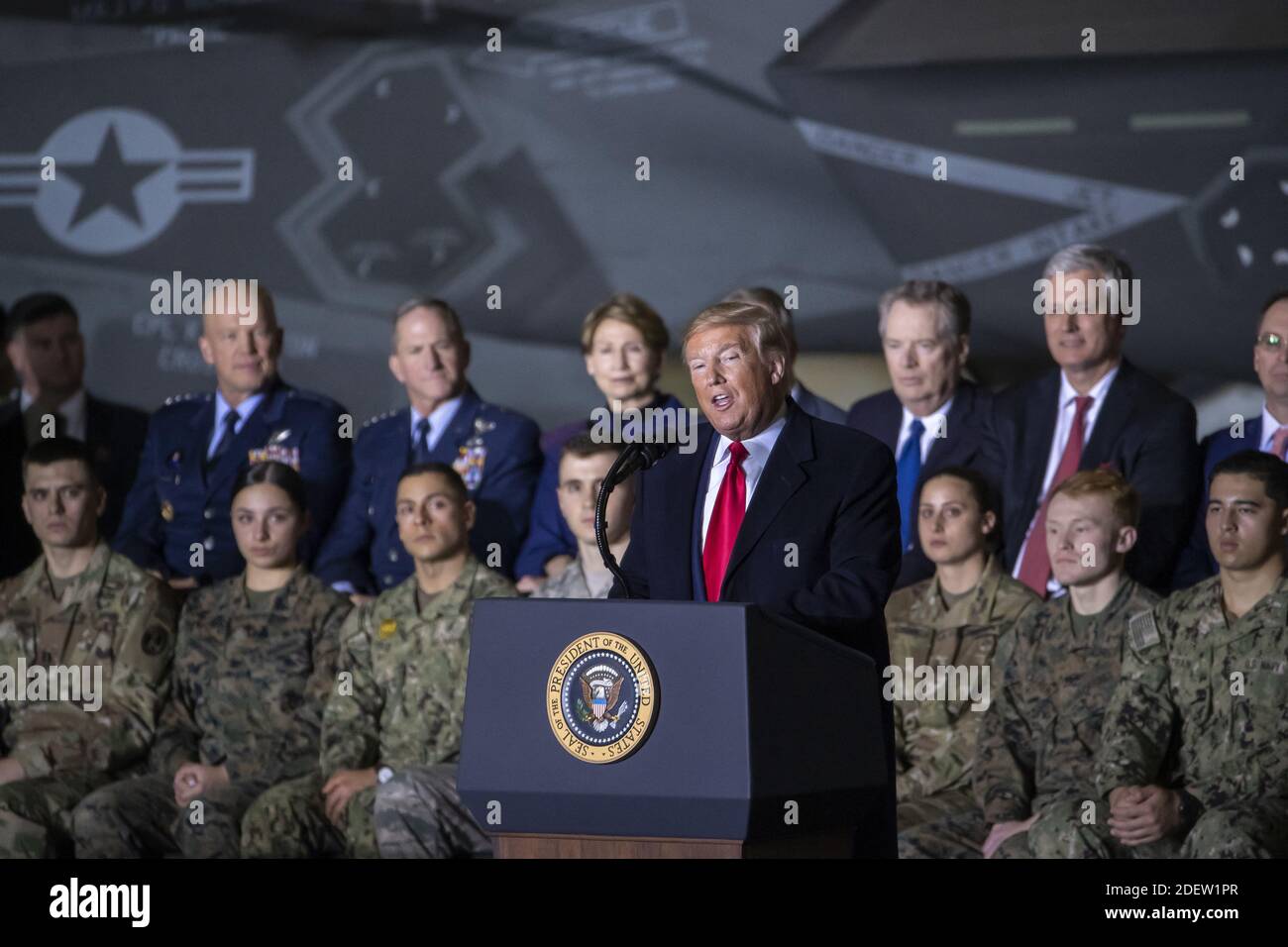 US President Donald J. Trump participates in the signing ceremony for ...