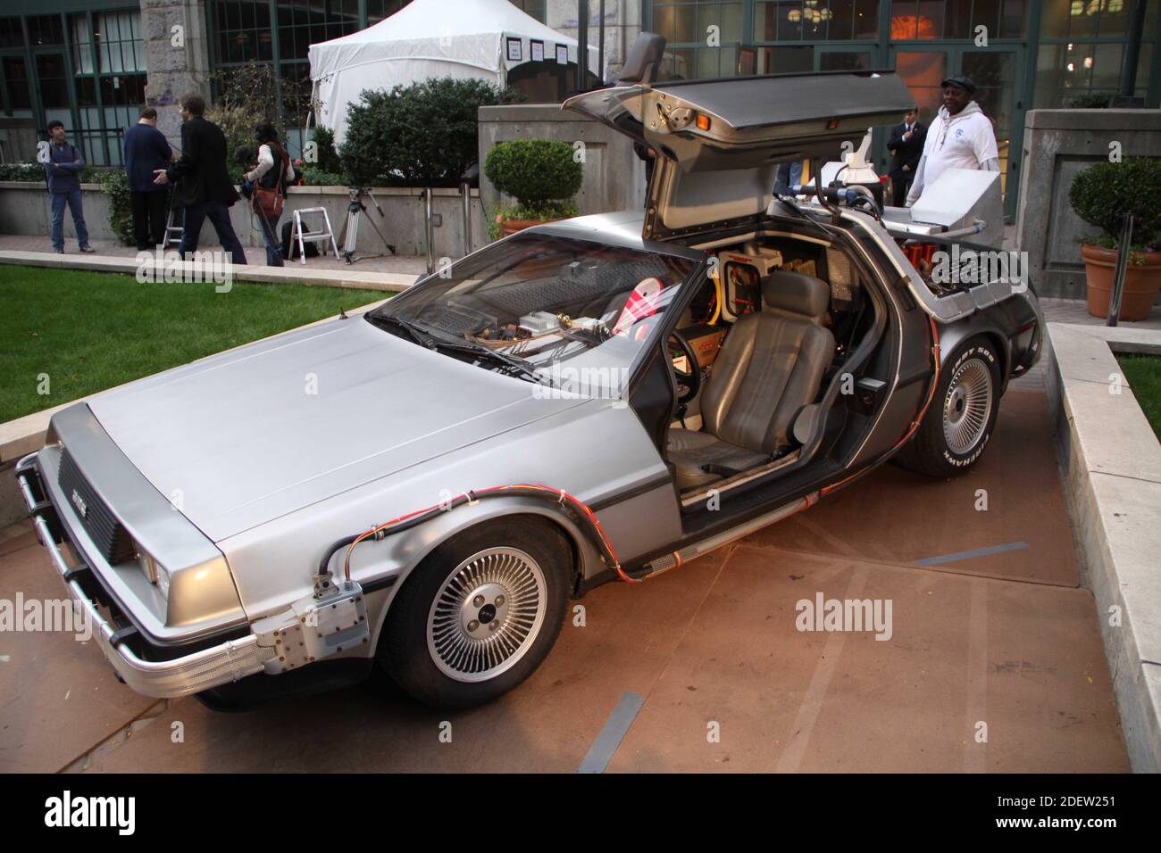 Back to the Future DeLorean Photo By John Barrett/PHOTOlink Stock Photo ...