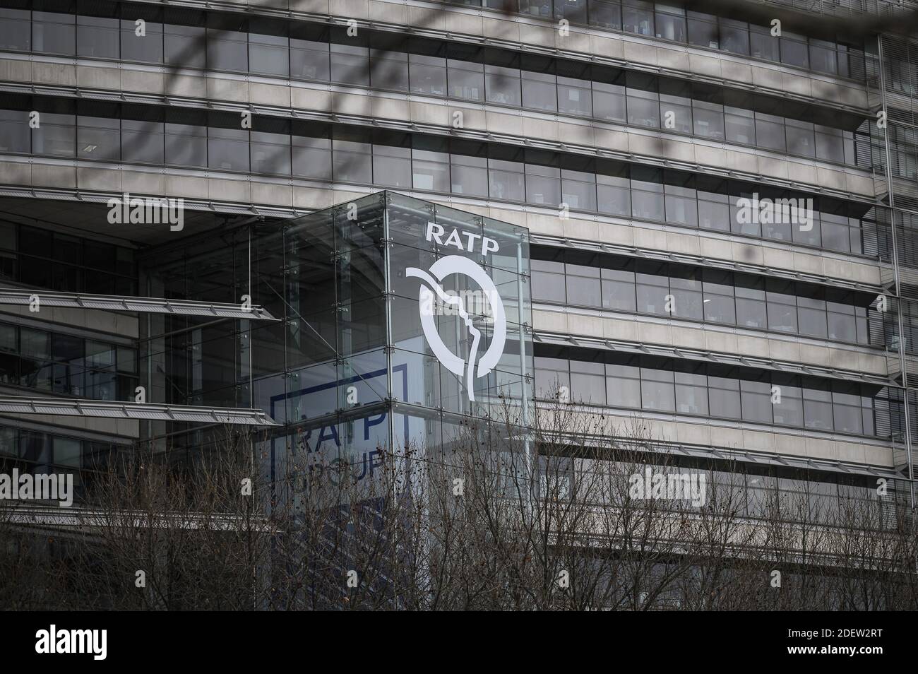 Paris headquarters of the ratp public transport hi-res stock ...