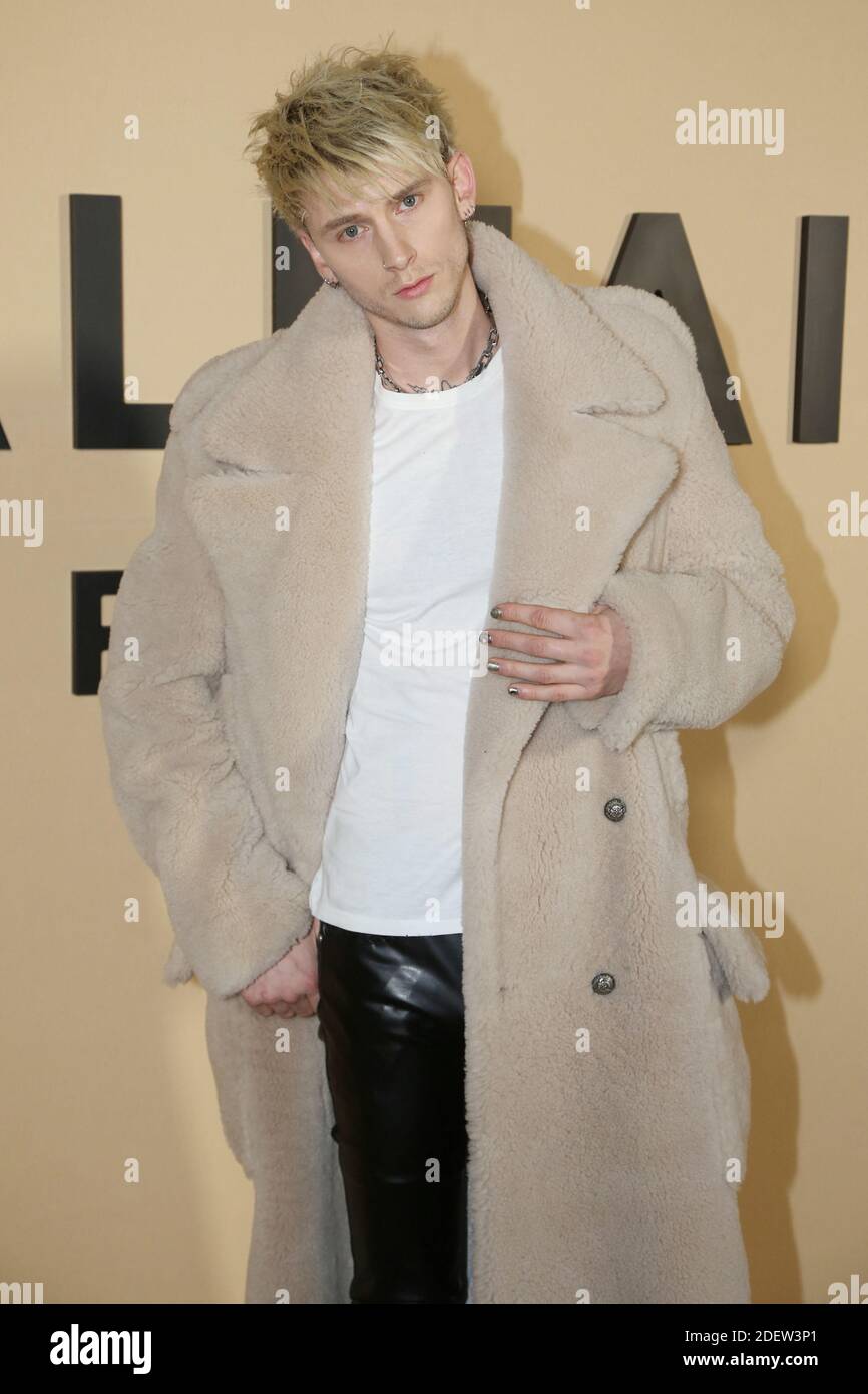 Colson Baker attends the Balmain Menswear Fall/Winter 2020-2021 show as ...