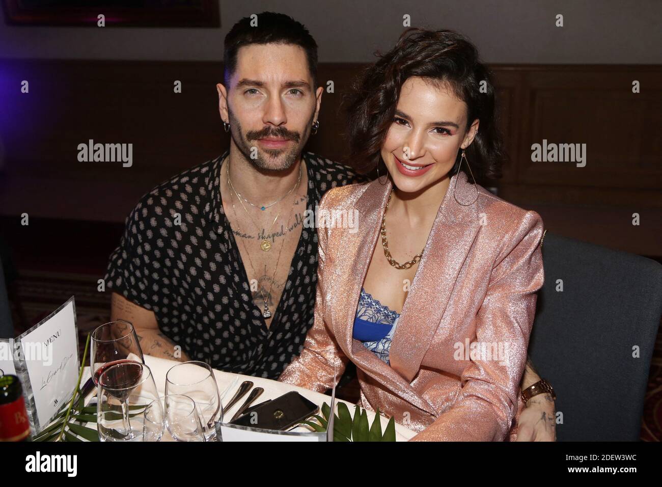 Jade Leboeuf et son mari Stéphane Rodrigues lors de 'Le Grand Diner' a ...