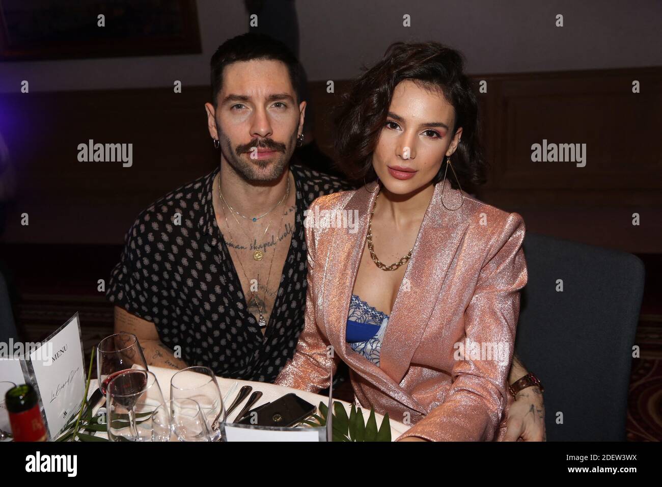 Jade Leboeuf et son mari Stéphane Rodrigues lors de 'Le Grand Diner' a ...