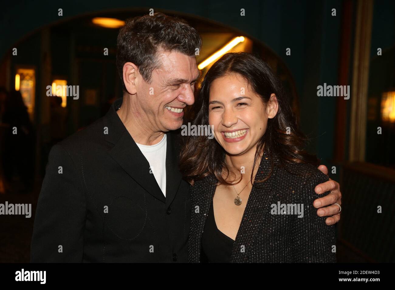 Marc Lavoine et sa compagne Line Papin lors de la Générale de Presse du ...