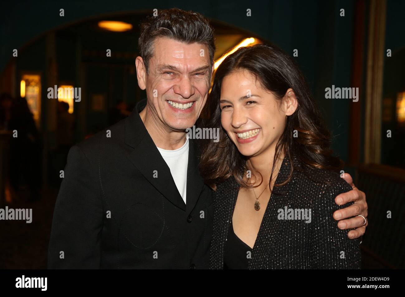 Marc Lavoine et sa compagne Line Papin lors de la Générale de Presse du ...