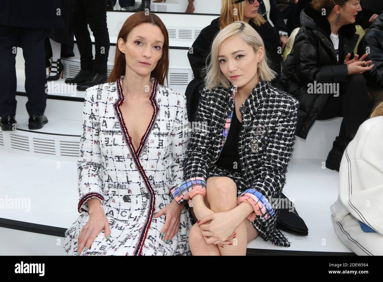 Audrey Marnay and Pom Klementieff attending the Chanel show as part of ...