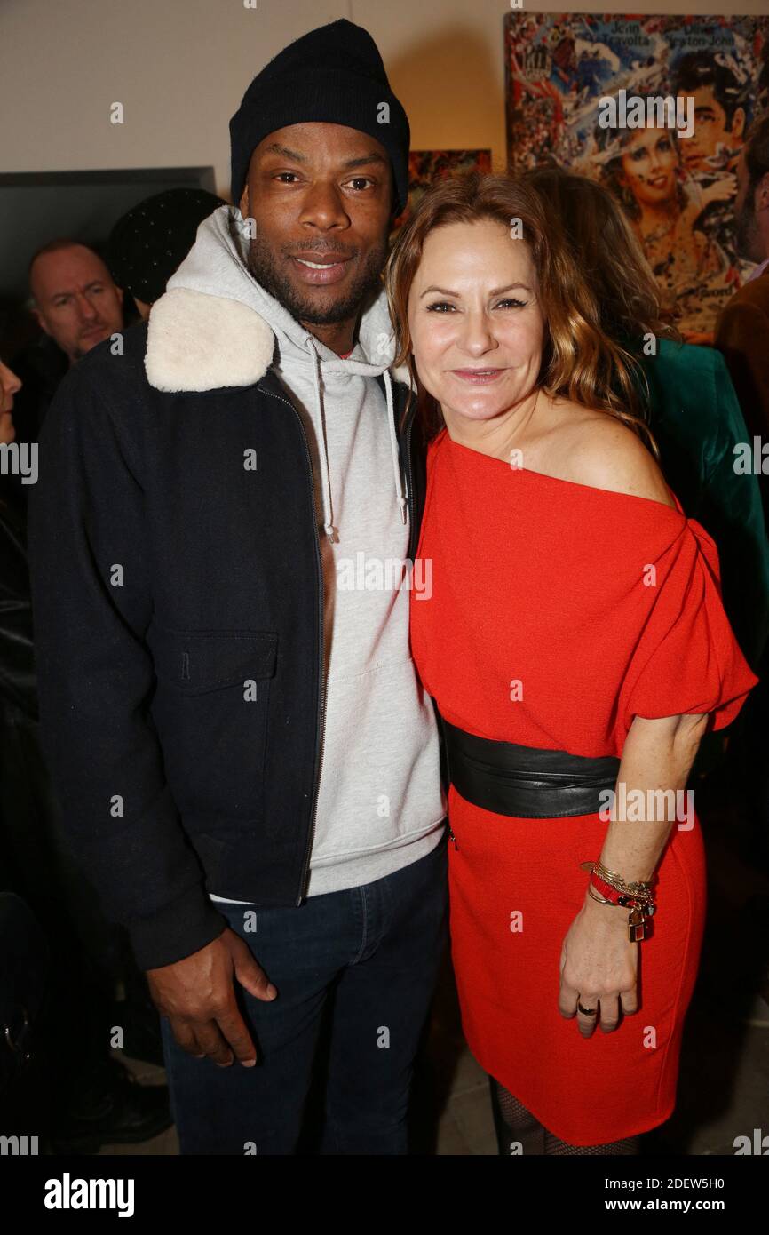 Sylvain Wyltord et Anne Mondy lors du vernissage de l'exposition de l ...