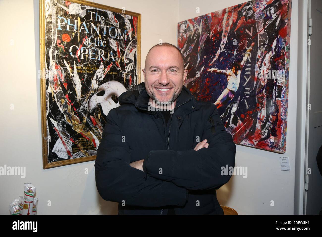 Pascal Soetens lors du vernissage de l'exposition de l'Artiste Anne ...