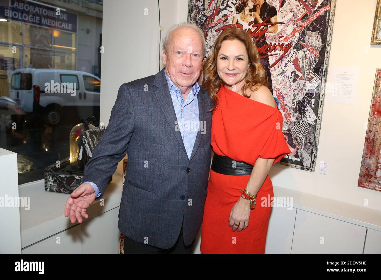 Philippe Bourguignon et Anne Mondy lors du vernissage de l'exposition ...