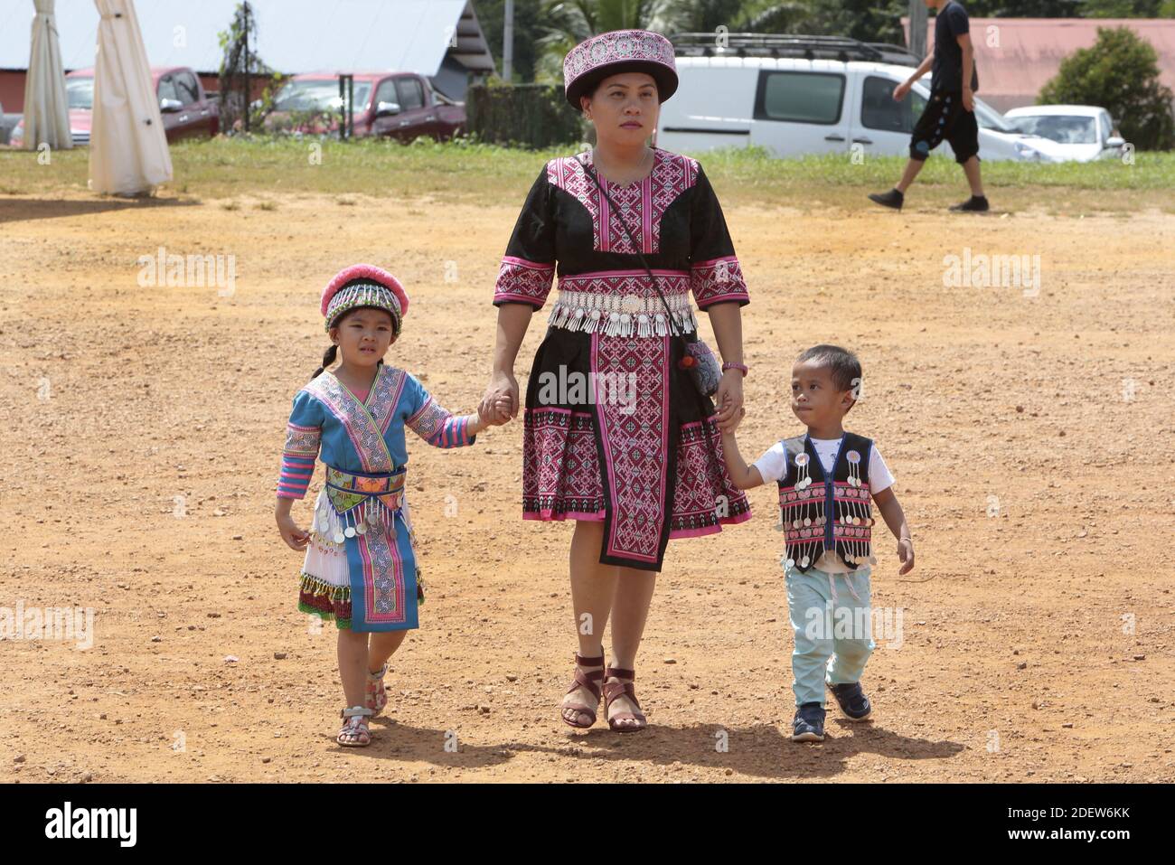 CACAO, FRENCH GUYANA -NOVEMBER 13: New year with traditional dress of ...
