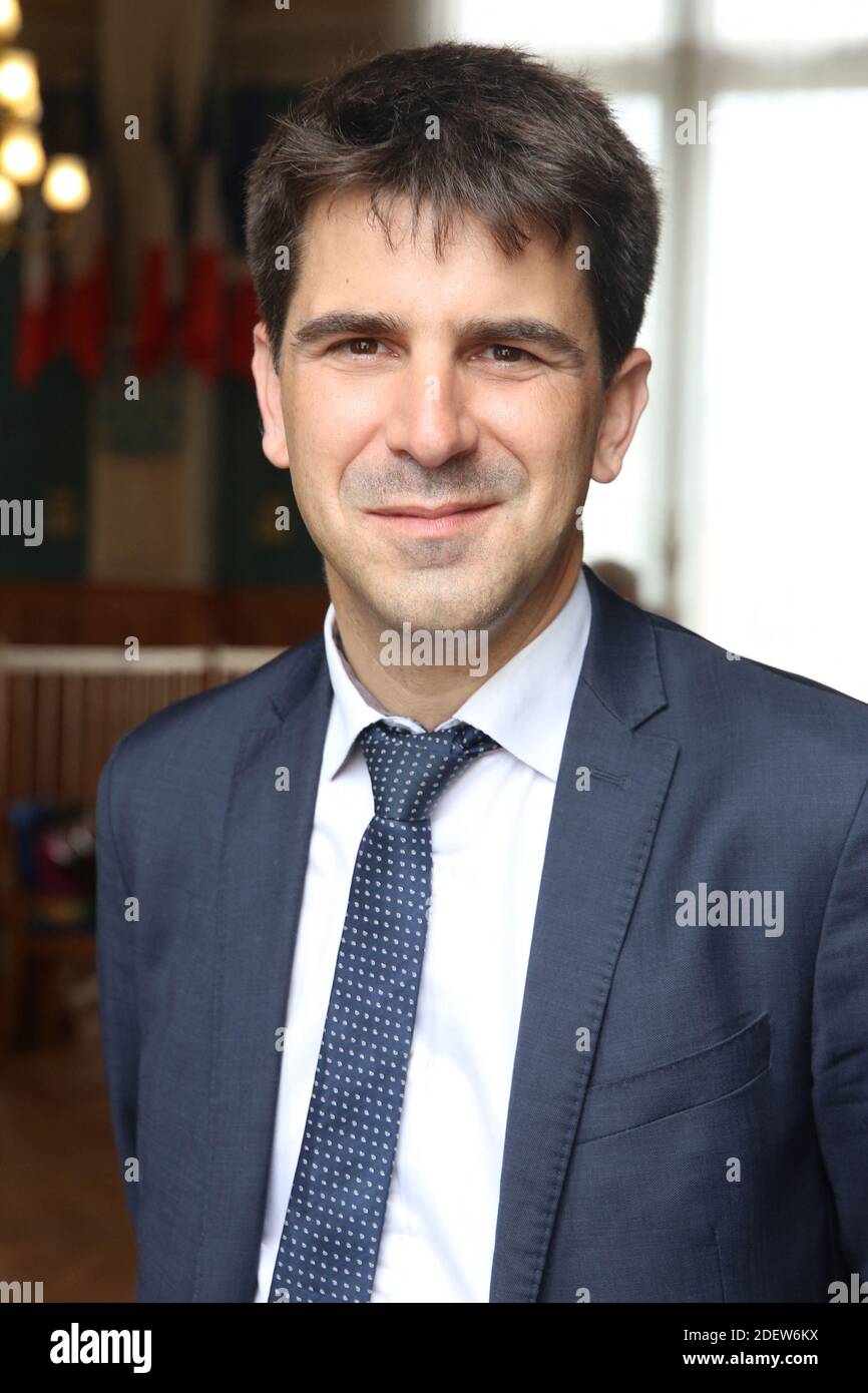 French Socialist Party (PS) candidate for mayor of Saint-Denis, Mathieu ...
