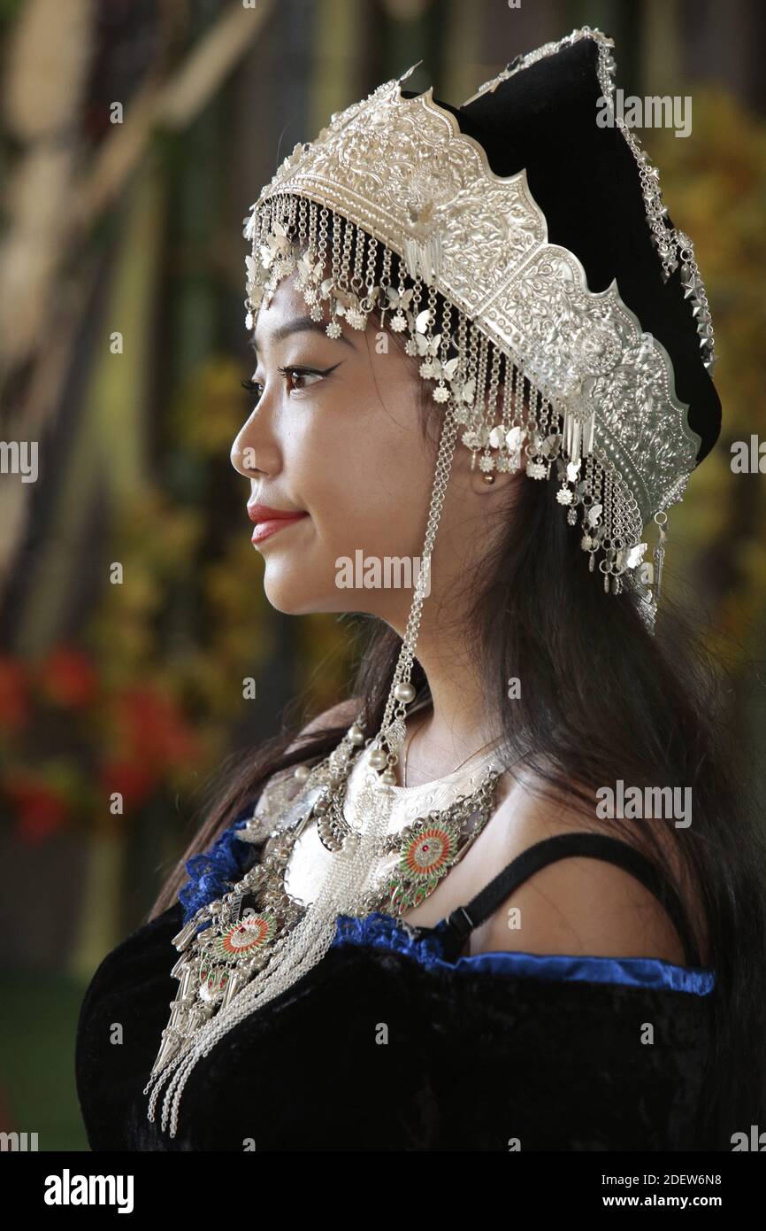 CACAO, FRENCH GUYANA -NOVEMBER 13: New year with traditional dress of ...