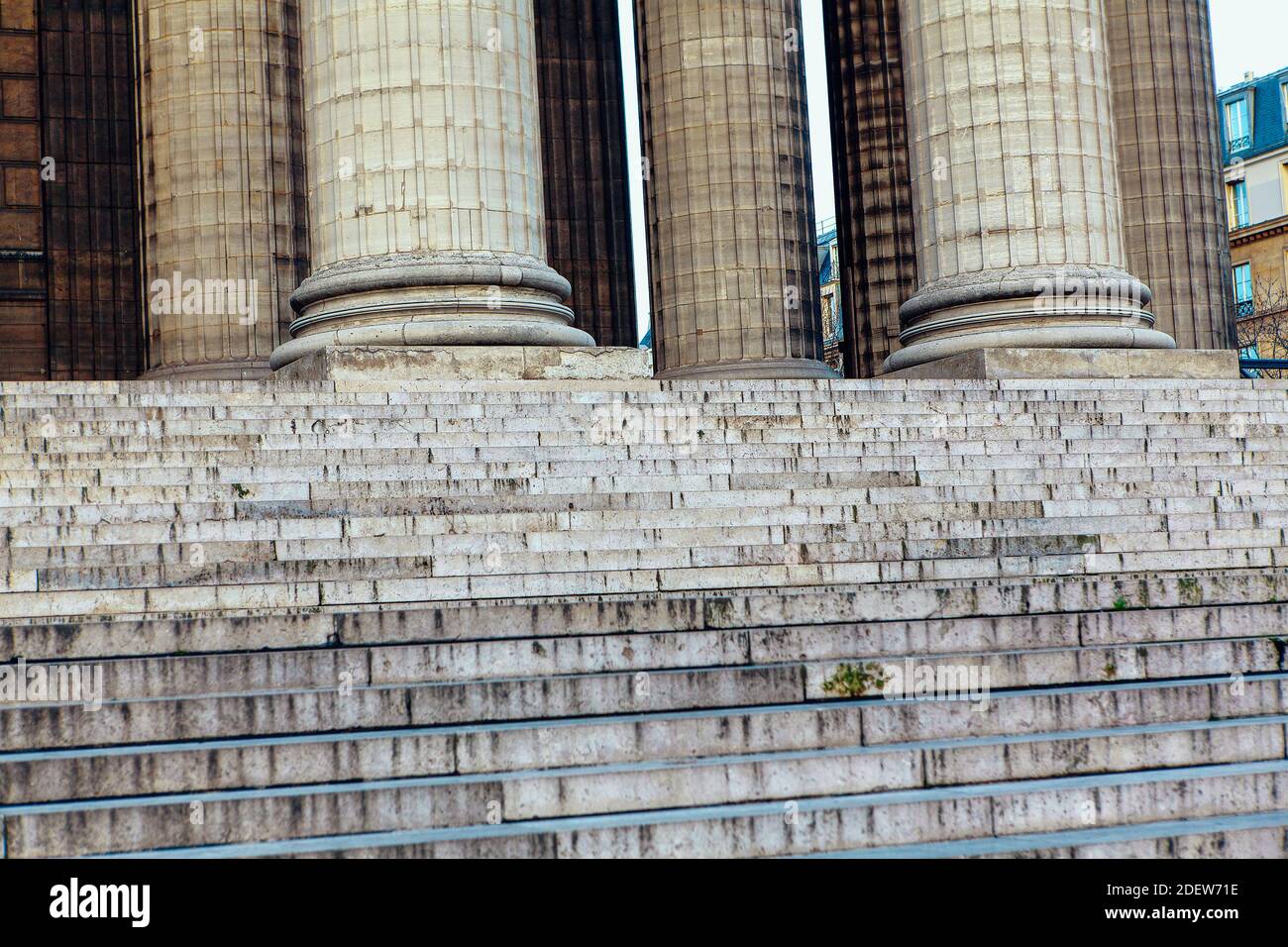 Roman Doric Columns and Staircase Stock Photo - Alamy