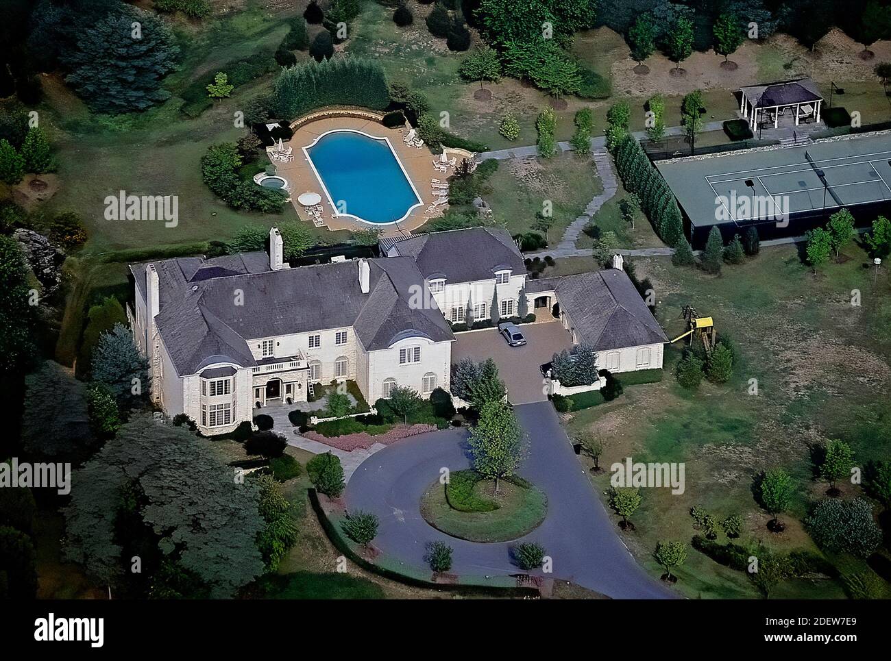 Potomac Maryland, USA, 1991Aerial views of the estate home of Robert ...