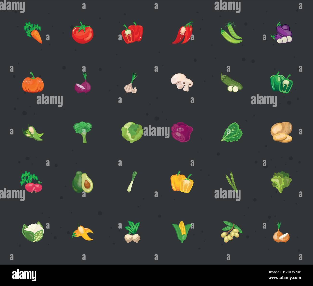 30 vegetables Stock Vector Images - Alamy