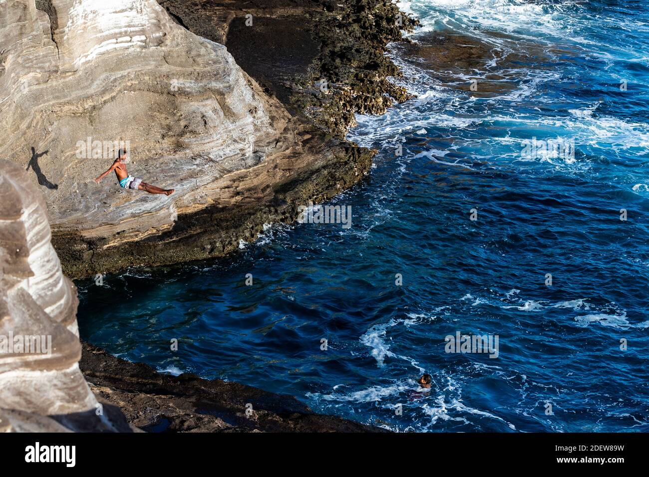 Male cliff diver dives hi-res stock photography and images - Alamy