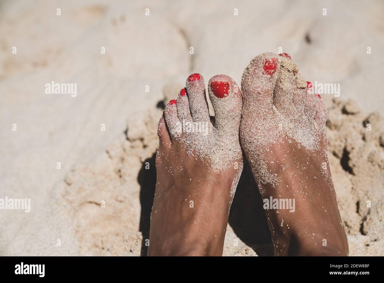 Female toe nails hi-res stock photography and images - Alamy