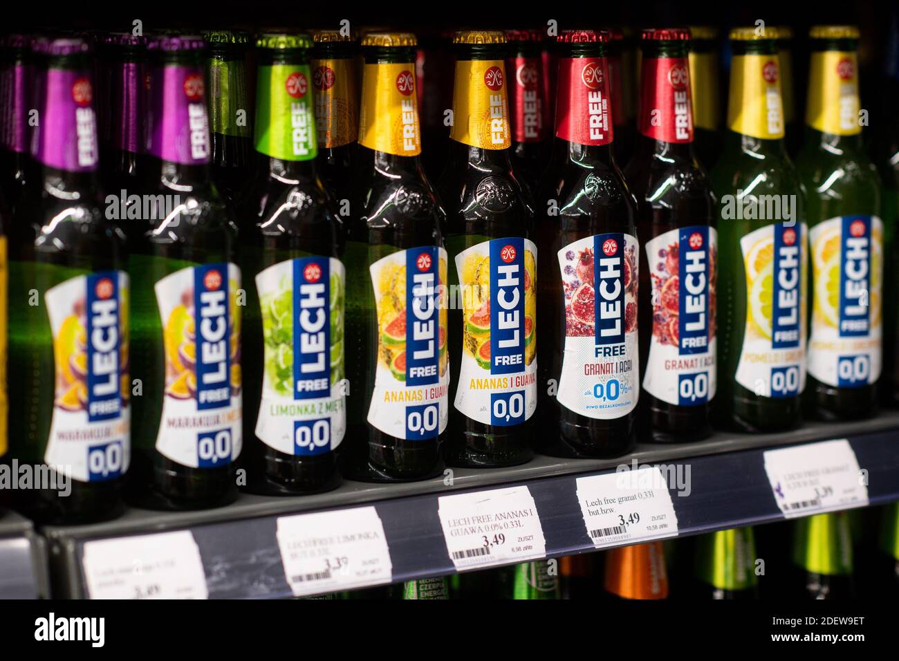 Gdansk, Poland. 01st Dec, 2020. Non alcoholic beer, Lech seen at the ...