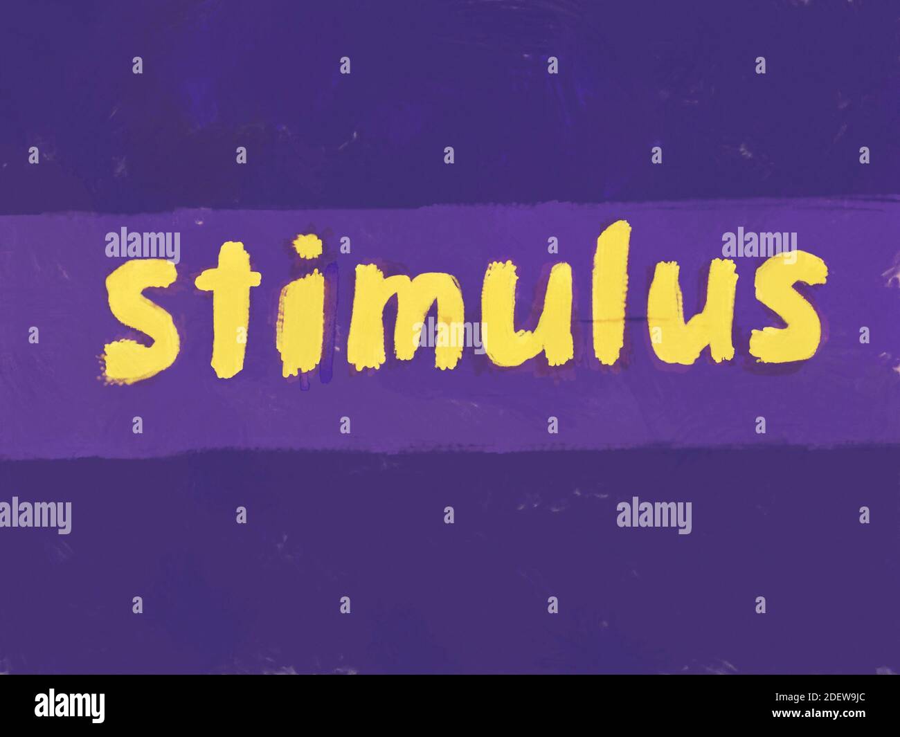 stimulus concept word hand painted texture Stock Photo - Alamy